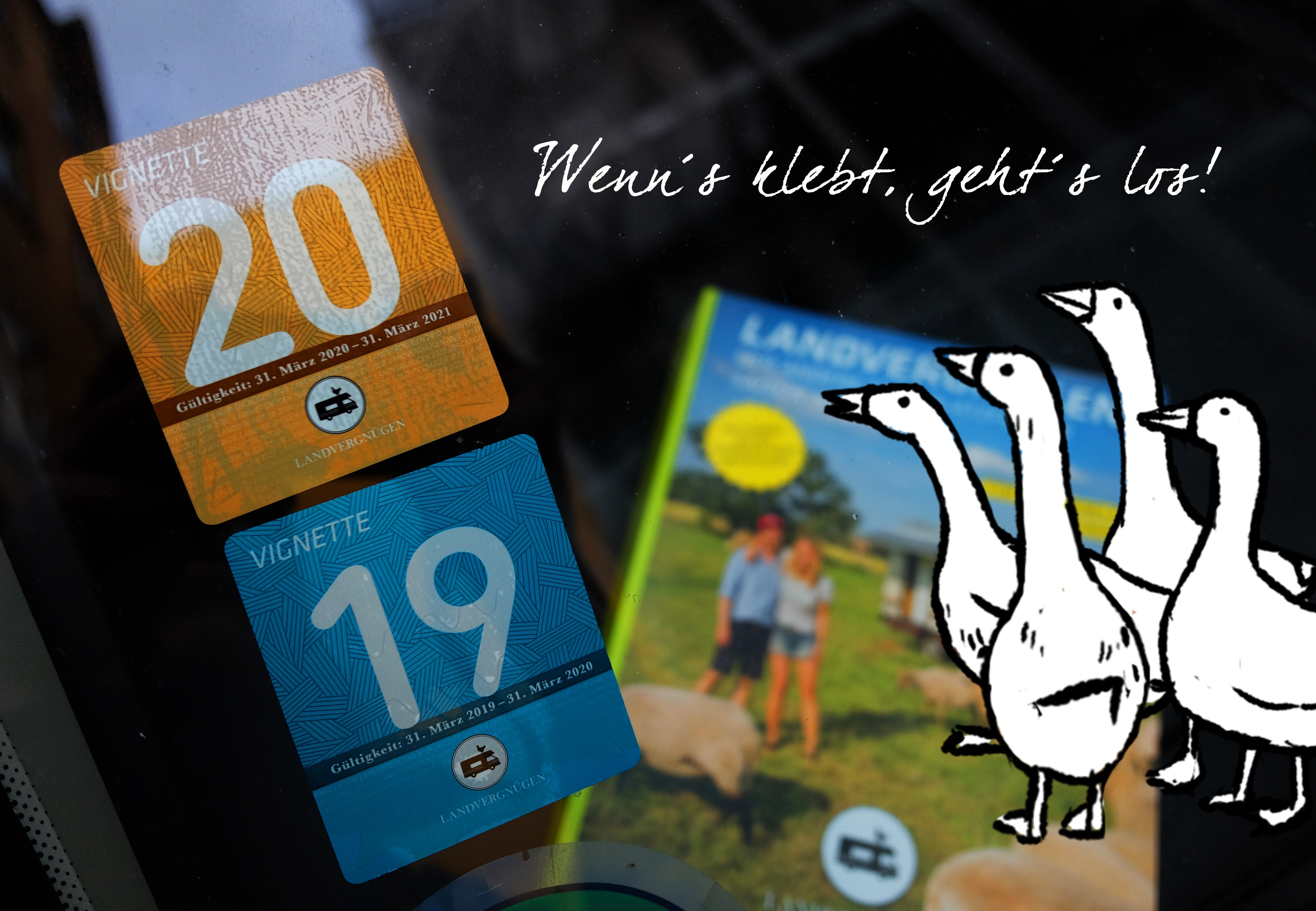 Vignette einkleben und gewinnen! – Landvergnügen: Reise- und Genussführer